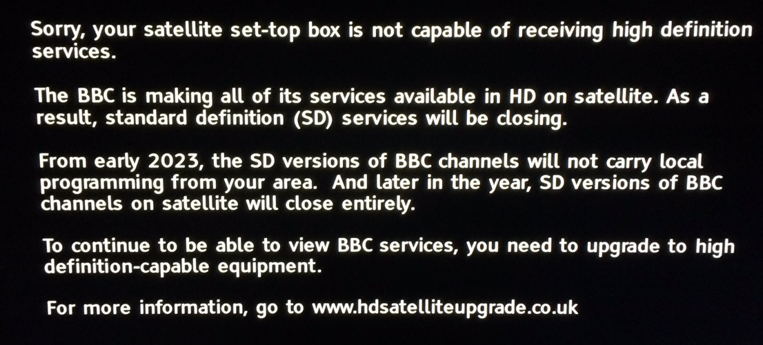 BBC to start switching off SD channels and go HD only - The Sat & TV Guy