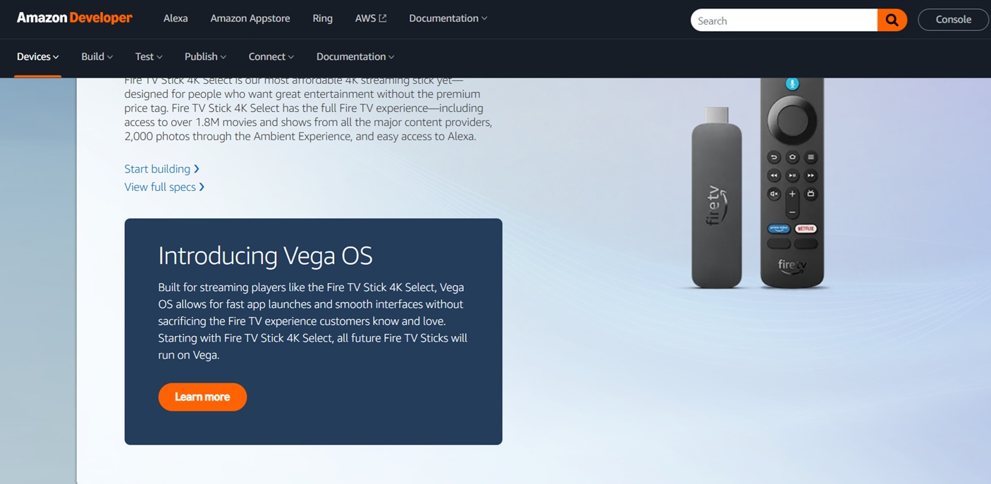 Amazon Confirms Vega OS for Future Fire TV Sticks